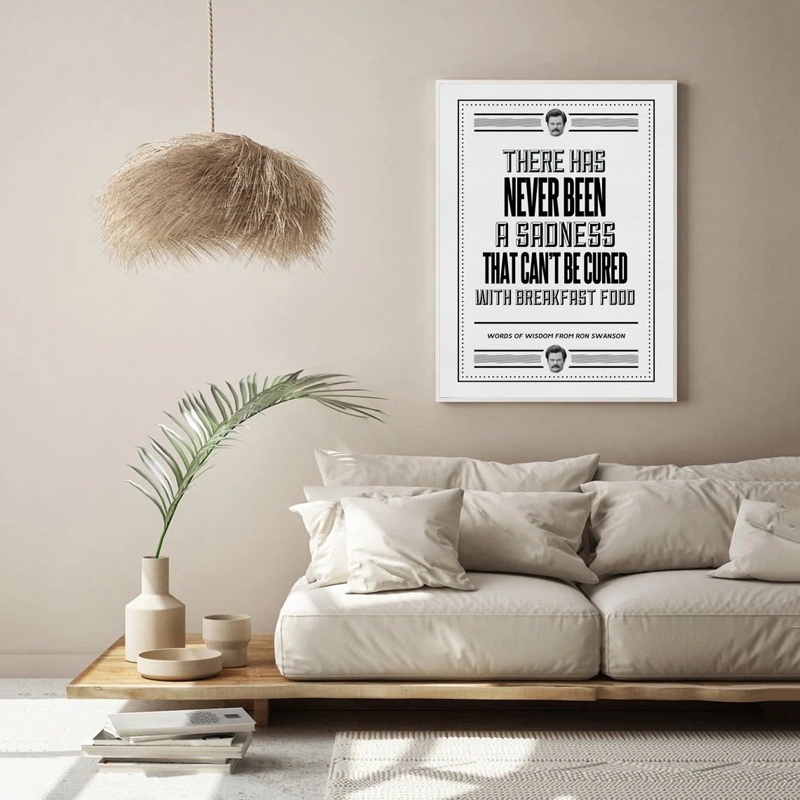 Ron Swanson Breakfast Woman Poster