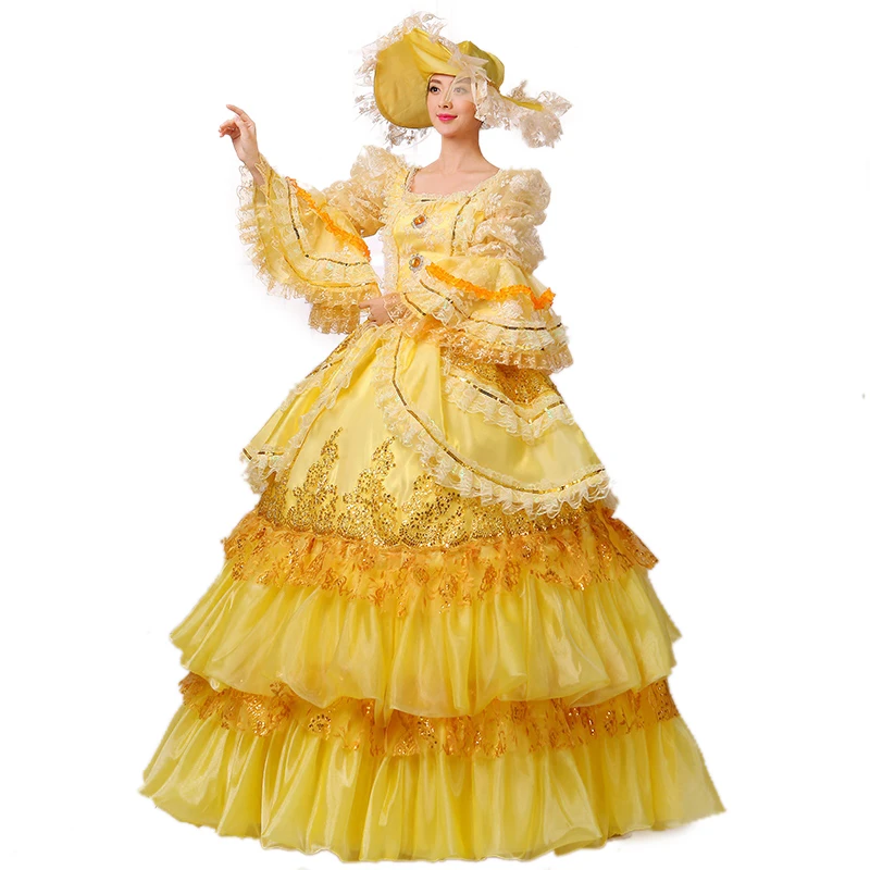 Rococo vestido de baile barroco, clássico, vitoriano, 18 ° século ...
