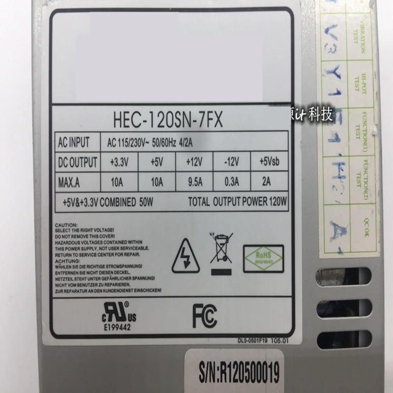 Original PSU For HEC AIO FLEX NAS Small 1U 120W Switching Power Supply ...