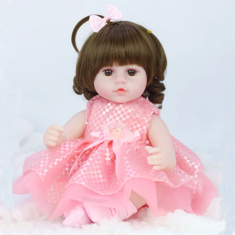 42cm bayi bebe boneka reborn Simulasi Boneka Bayi Lembut Silicone ...