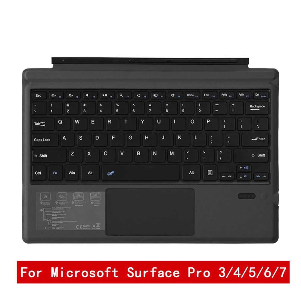 Teclado para Microsoft Surface Pro 3/4/5/6/7 PC, inalámbrico, 3,0, tableta, ordenador portátil ...