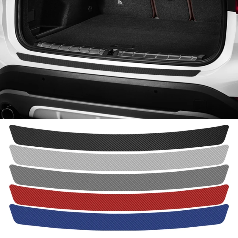 Car-Styling-Tail-Trunk-Bumper-Protection-Carbon-Fiber-Sticker-For ...