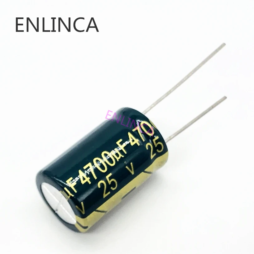 10pcs/lot 25V 4700UF Low ESR/Impedance High Frequency Aluminum ...
