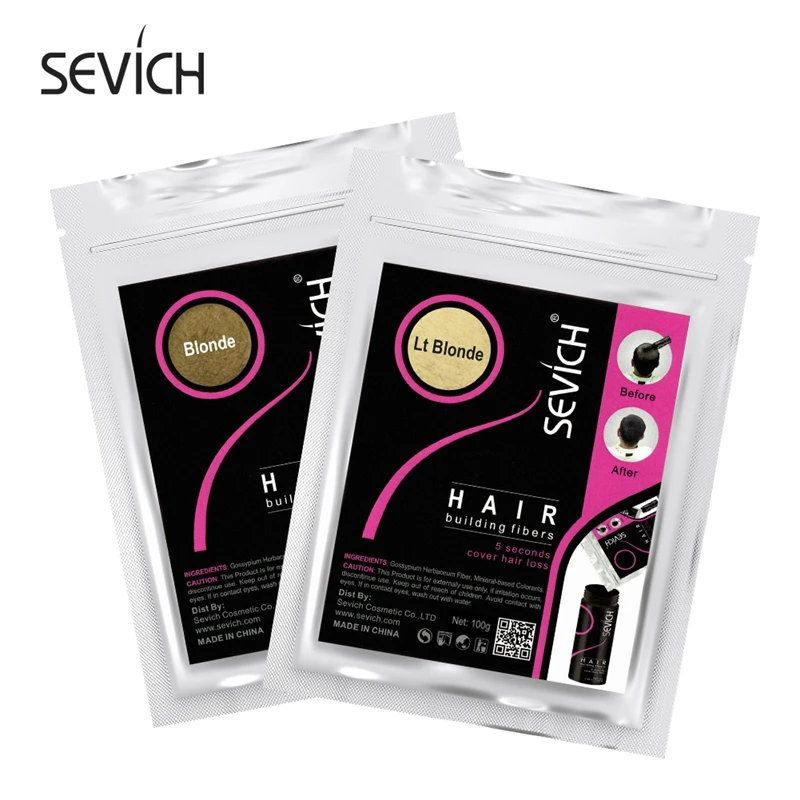 Sevich refill 100g hair fiber hair loss products hair building fibers ...