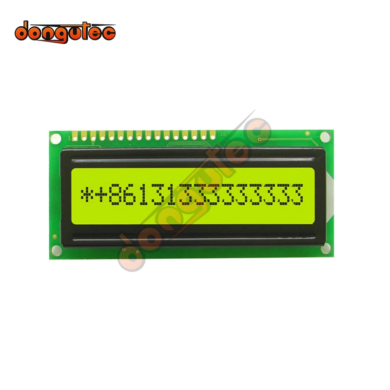 5V 1601 1601A LCD Screen SPLC780 Controller Parallel Interface Blue/Yellow Green/Gray English ...