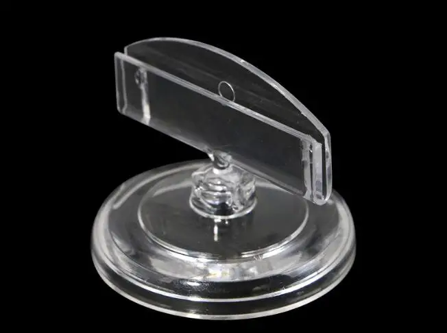 Black Clear Ps Plastic Sign Clip Label Holder Stand Wedding Table Desk ...
