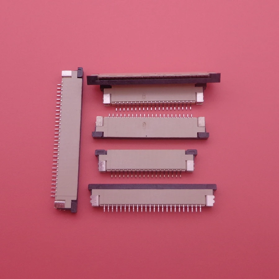 10pcs FFC FPC connector 1.0mm Top Contact Right angle SMD / SMT ZIF 4P ...