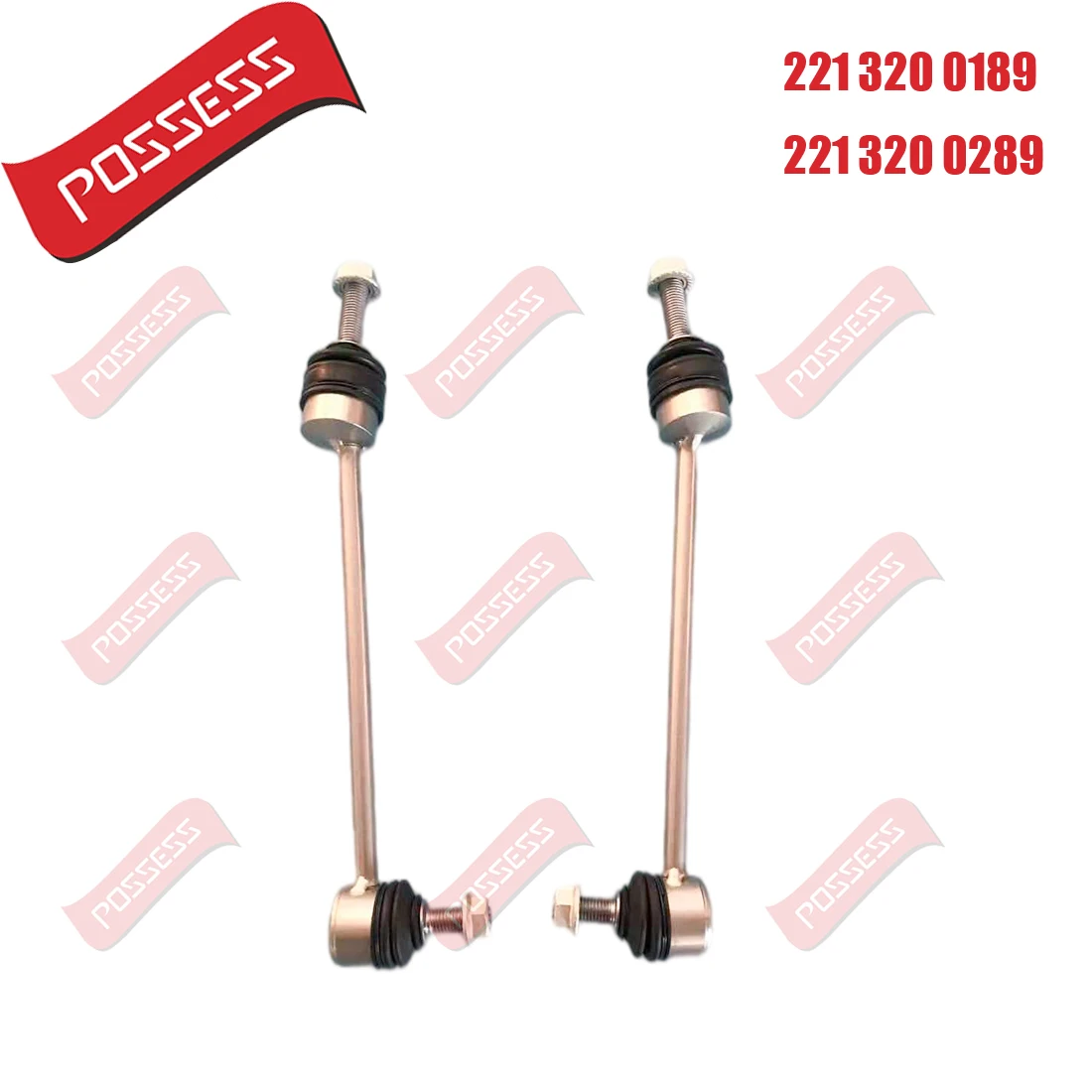 Pair-Front-Axle-Sway-Bar-End-Stabilizer-Link-Ball-Joint-For-Mercedes ...