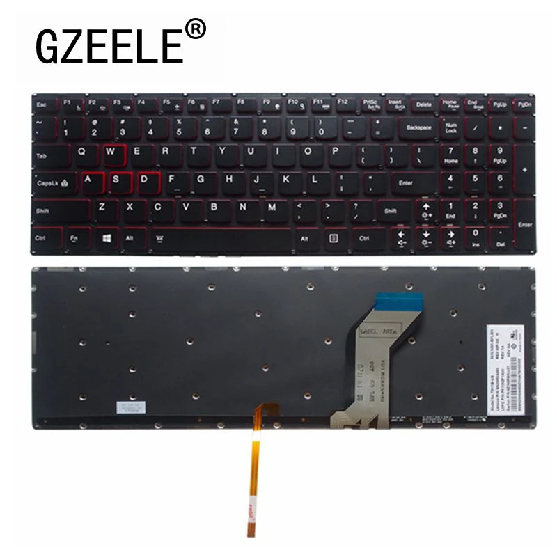 US/UK/RU New for Lenovo Ideapad Y700 Y700-15 Y700-15ISK Y700-15ACZ Y700-17ISK Y700-15ISE English ...