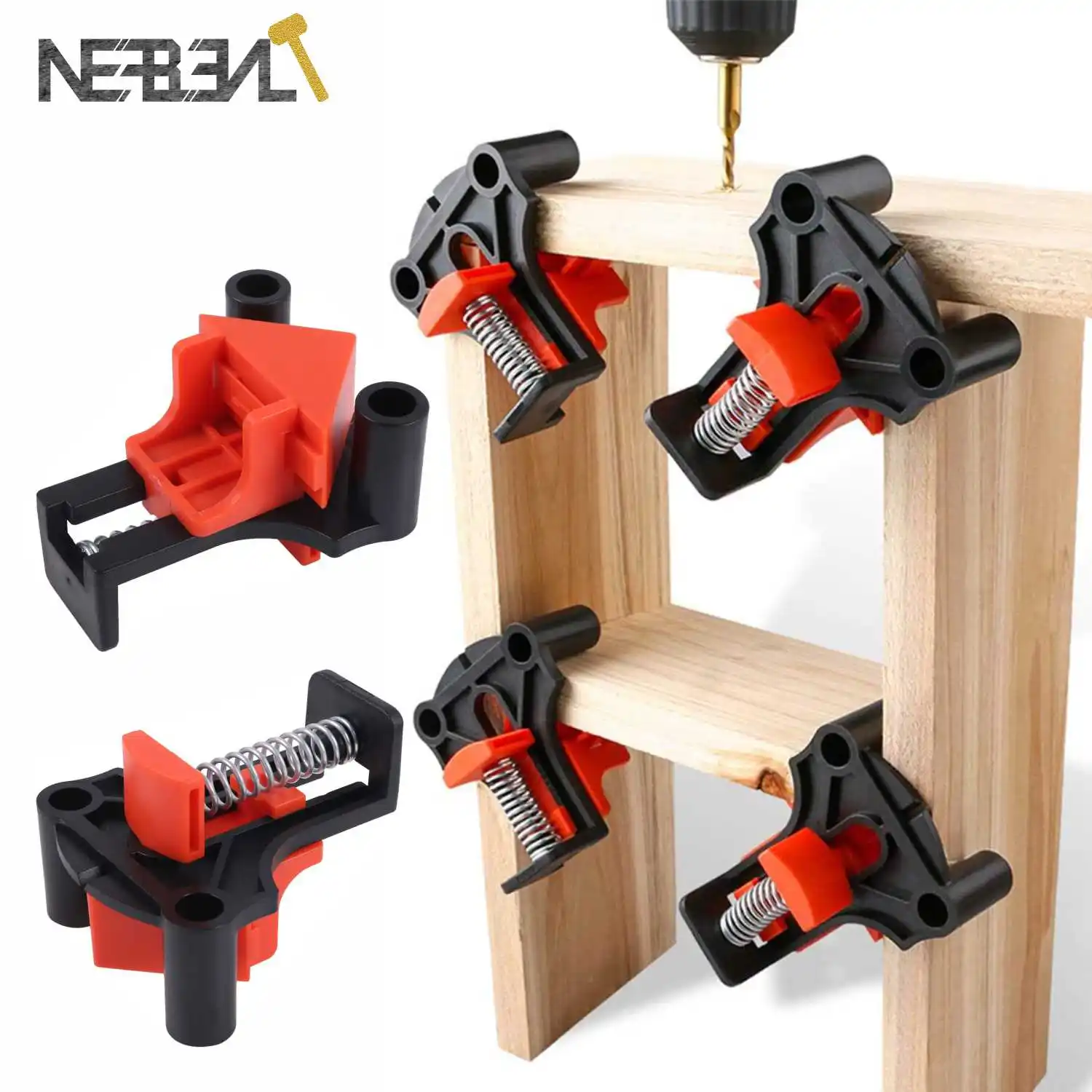 60-90-120-Degree-Corner-Clamp-Adjustable-Single-Handle-Spring-Loaded ...