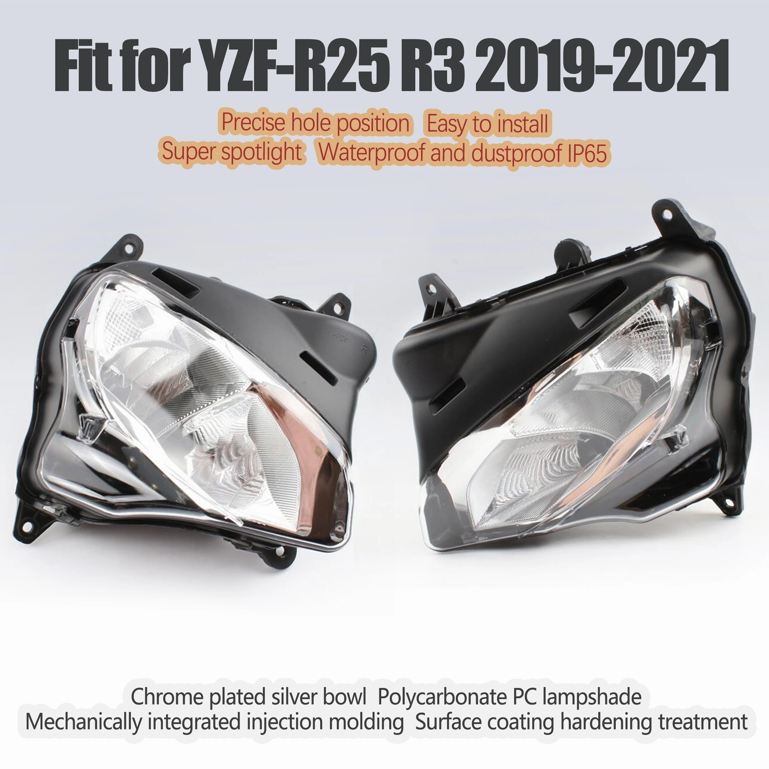 Fit-for-YAMAHA-YZF-R25-YZF-R3-Motorcycle-LED-Headlight-Front-Lamp ...