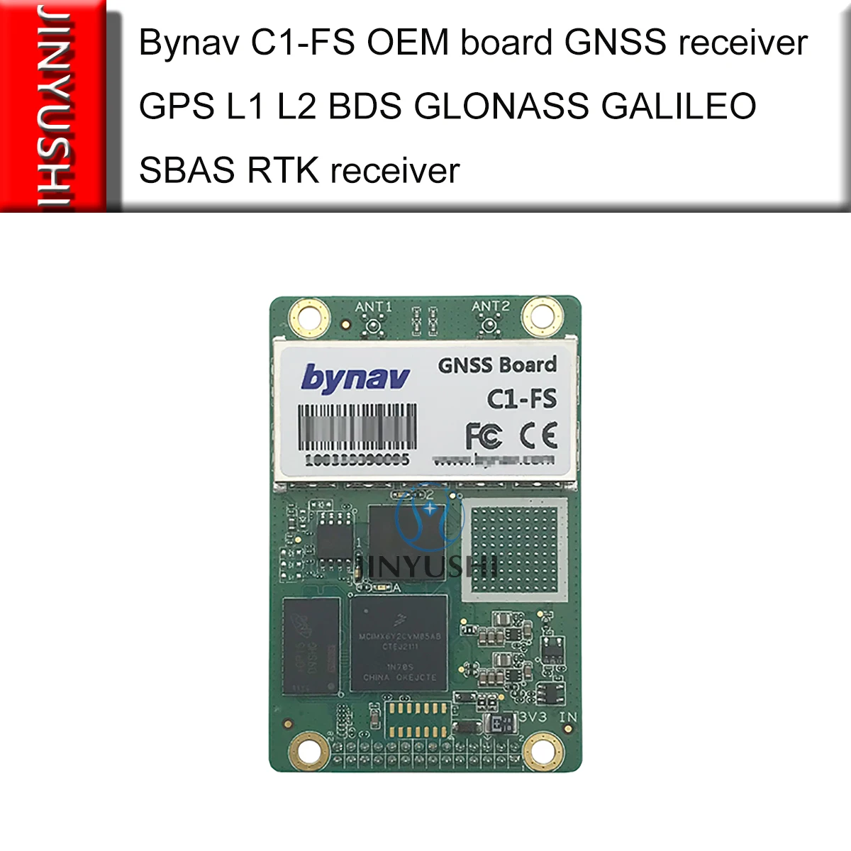 JINYUSHI For Bynav C1-FS OEM board GNSS receiver GPS L1 L2 BDS GLONASS GALILEO SBAS RTK receiver ...