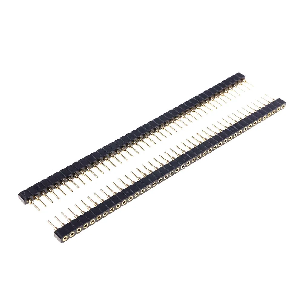 5pcs-1x40P-Single-Row-40-Pin-2-0-mm-Round-Female-Pin-Header-gold-plated ...