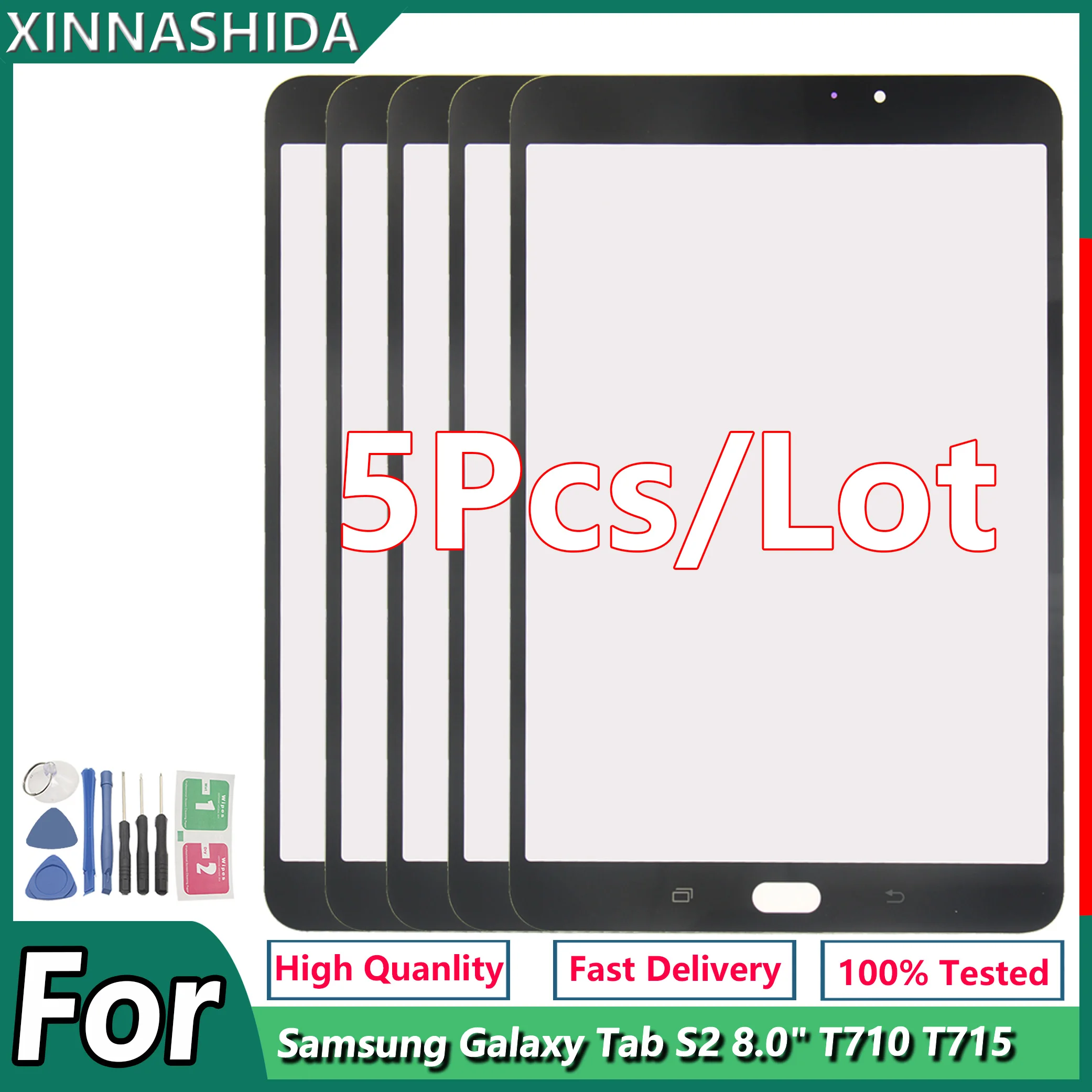 삼성 갤럭시 타블렛 탭 S2 SM T710 T710 T715 SM T715 터치 패널 유리 디지타이저 교체 용 전면 스크린 용 ...