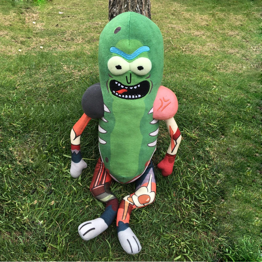 Funny Morty Plush Toys Doll Cute Pickle Rick Plush Soft Pillow Stuffed ...