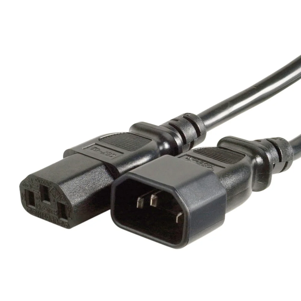IEC power extension cable 12ft 3.9m IEC 3 Pin C14 Male To C13 Female ...