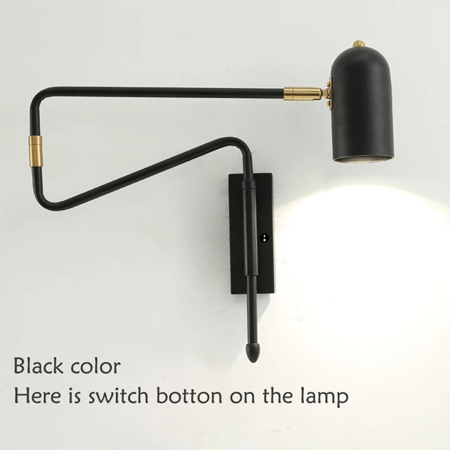 Retractable Long Swing-Arm Wall lamp - Lighting4Home