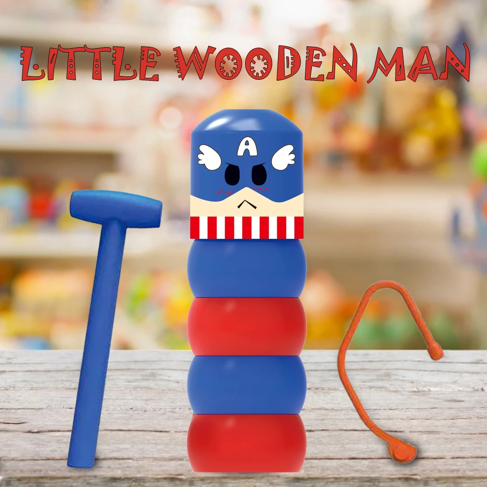 Immortal Daruma Unbreakable Wooden Man Magic Toy Stage Props Wooden ...