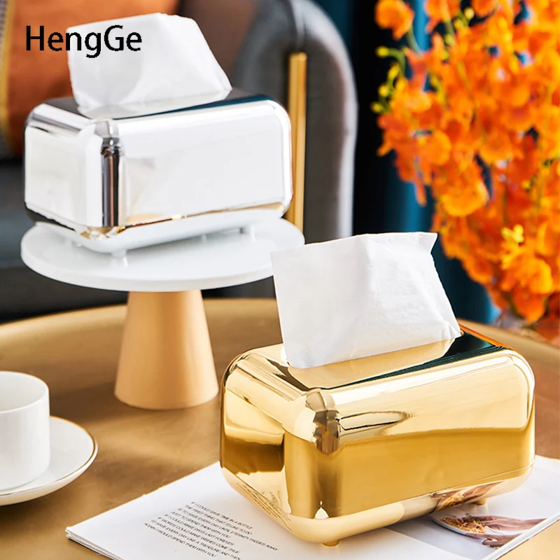 Light-Luxury-Gilded-Tissue-Box-Living-Room-Tissue-Box-Cover-Restaurant ...