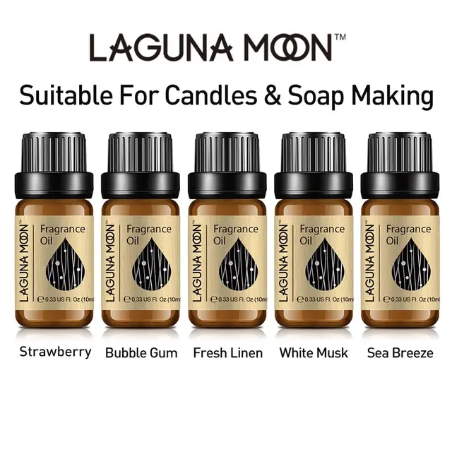 Lagunamoon 10ml Fresh Linen Fragrance Oil Flower Fruit Essential Oil ...