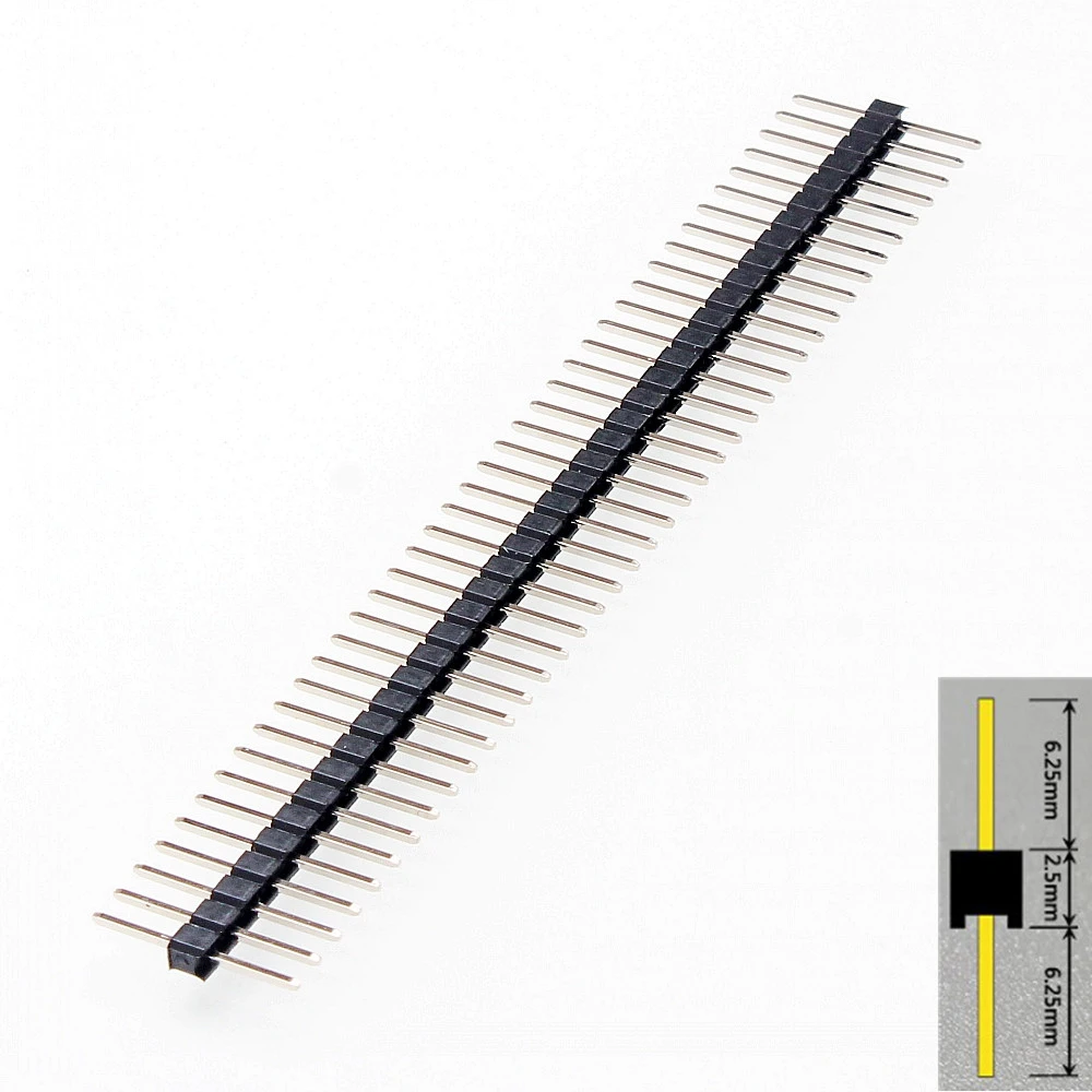 10pcs Break Away Headers - 40-pin Male ( Long Centered ) For Arduino ...