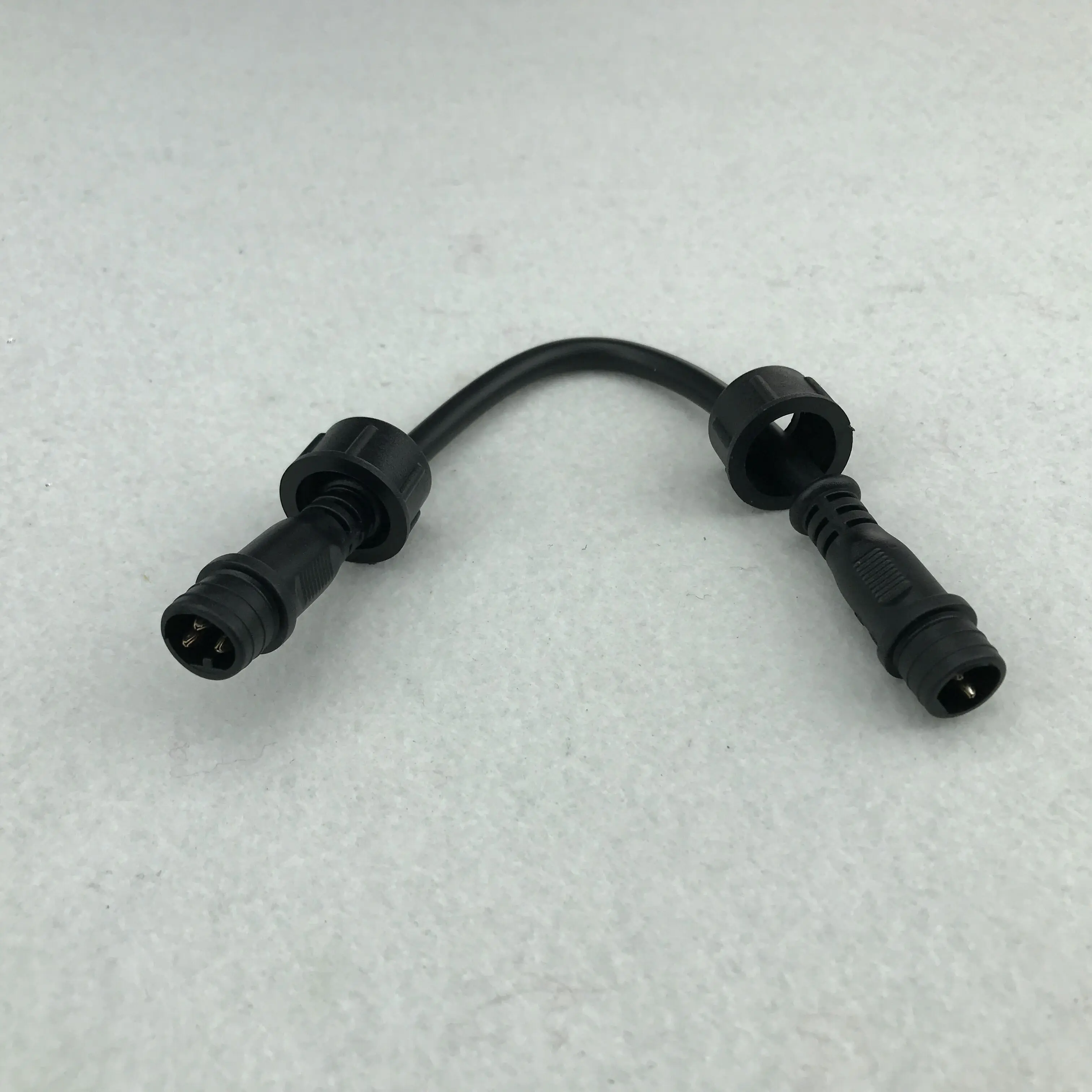 for power injection use,13.5mm series 3 core male connector to 2 core ...