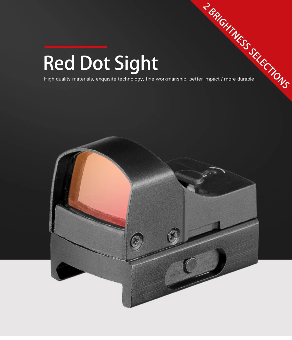 Red Dot Sight Rifle Scope Tactical Mini Compact Holographic Adjustable ...