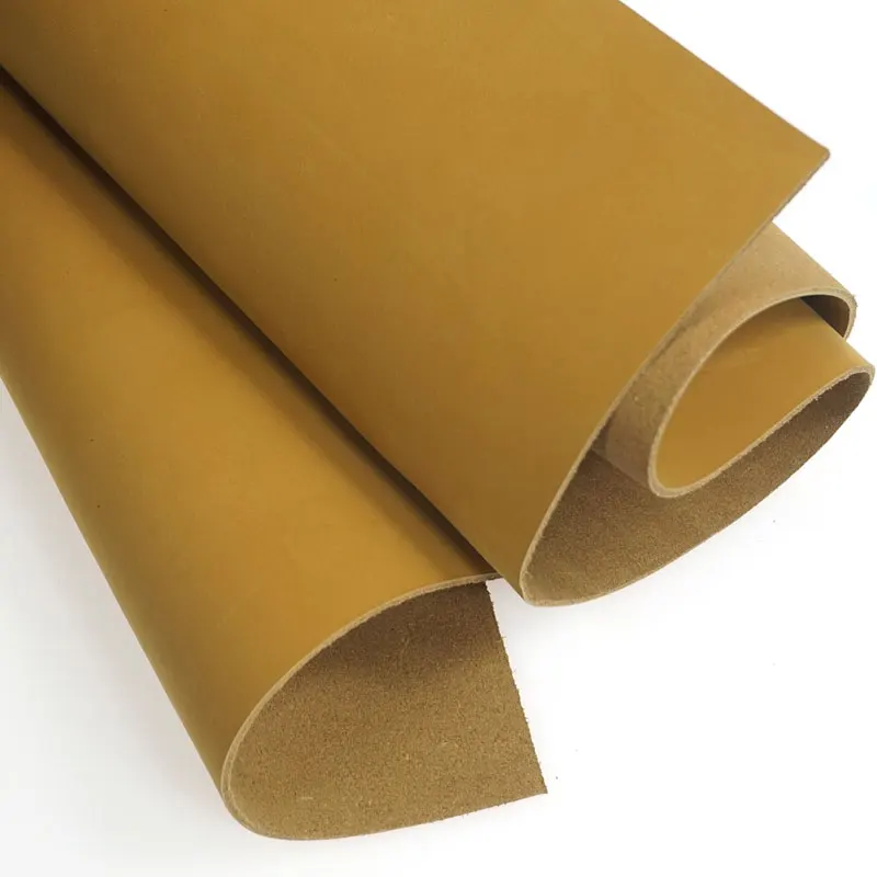 Golden-Genuine-Frosted-Leather-Square-2mm-Thick-Natural-Cowhide-First ...