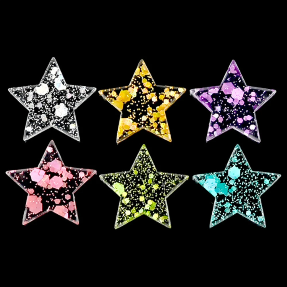 Charms Glitter | Glitter Star Charm | Fashion Star Charm | Charms Stars ...