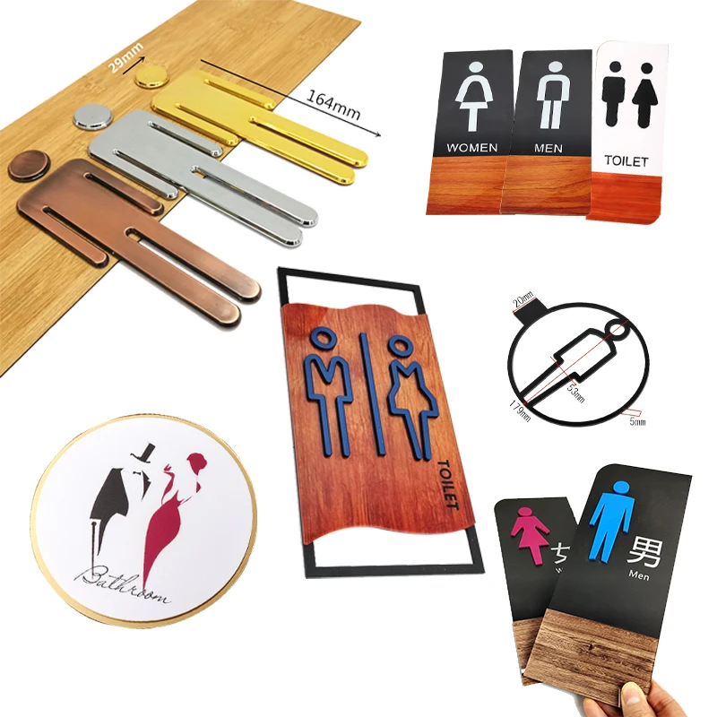 Sign Toilet Men Women | Acrylic Toilet Sign Plate | Sign Toilet Door ...