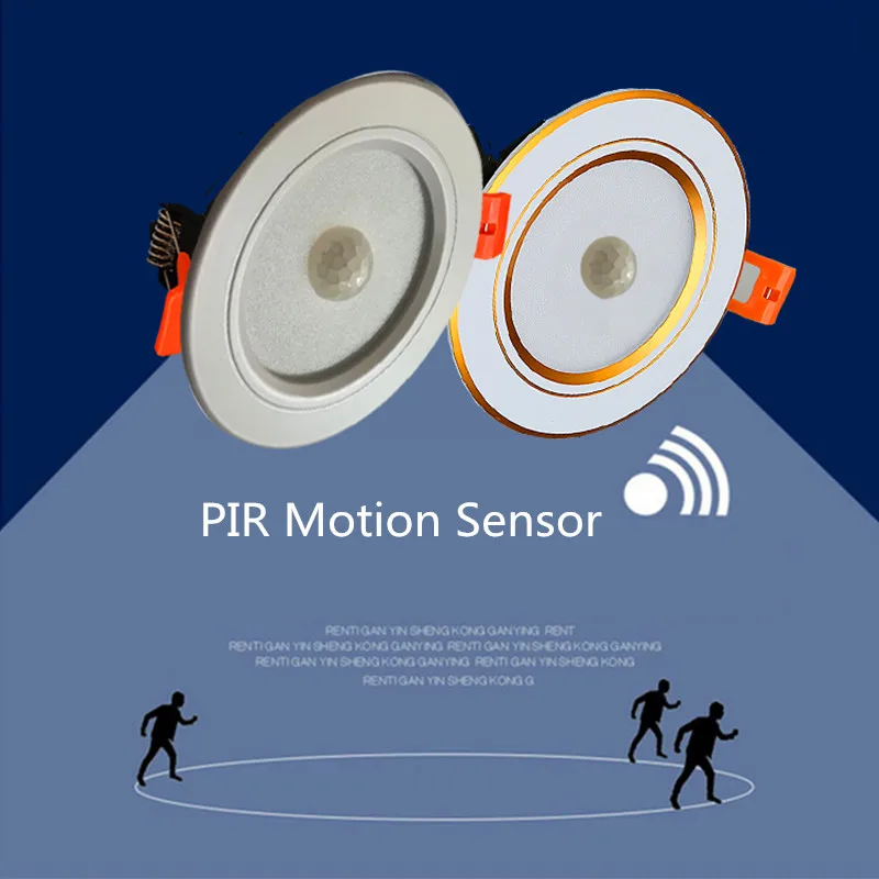 LED Downlight PIR Motion Sensor Ceiling Lamps 7W 9W 12W Smart Home Step ...