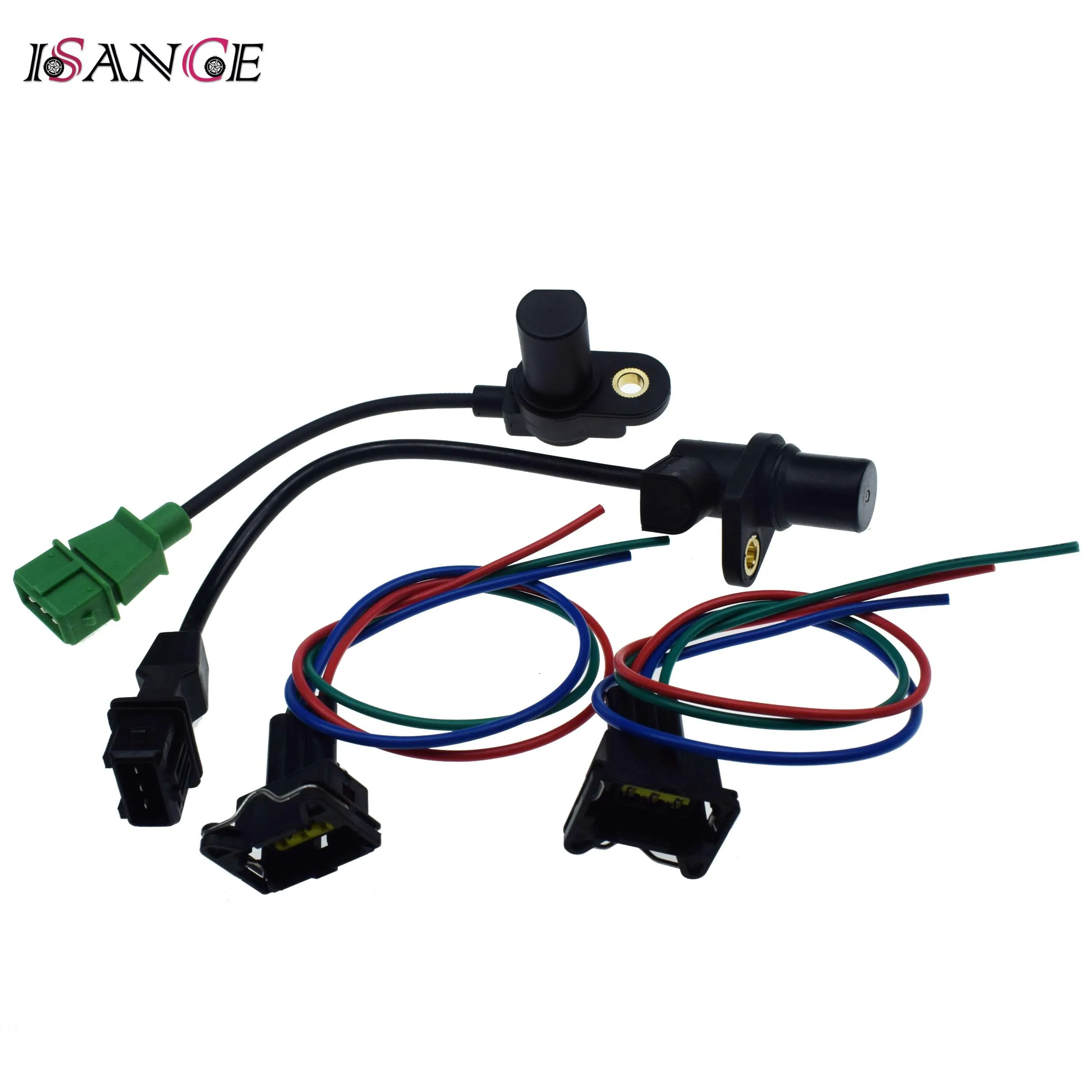 Camshaft & Crankshaft Postion Sensor + Wiring Connector Harness For ...
