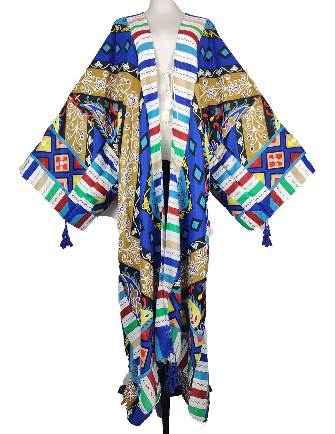 Elegant-2021-Autumn-Winter-Floral-Cotton-Long-Sleeve-Tassel-Duster-Coat ...