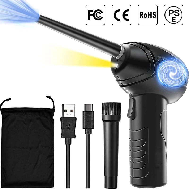 Wireless-Air-Duster-USB-Dust-Blower-Handheld-Dust-Collector-Rechargable ...