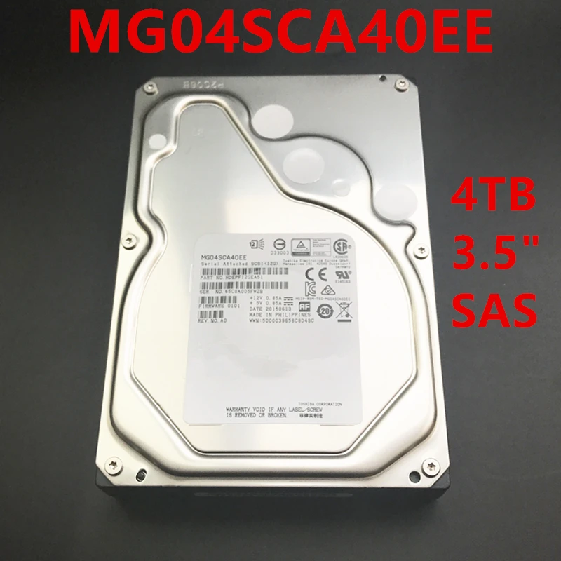 Original HDD For Toshiba 4TB 3.5" SAS 12 Gb/s 128MB 7200RPM For ...