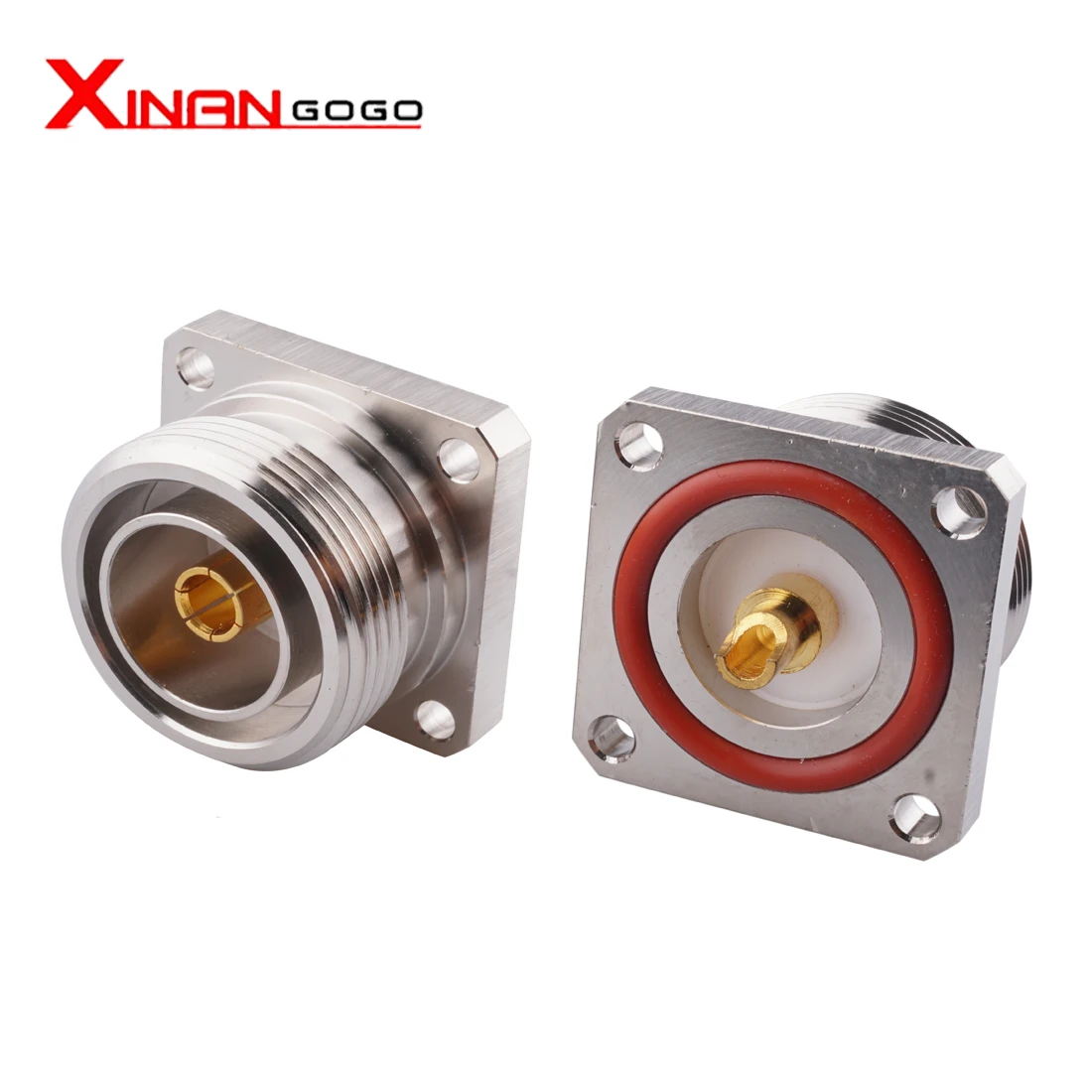 L29 7/16 Din Female Jack Center Connector With 4 Holes Flange Deck ...