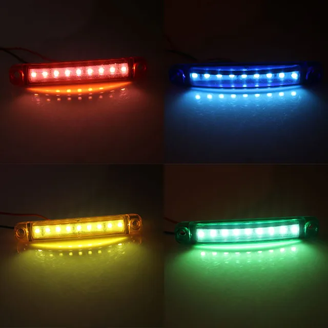 Durable position lights for trailer buses, 12-24 V 9-LED side lights ...