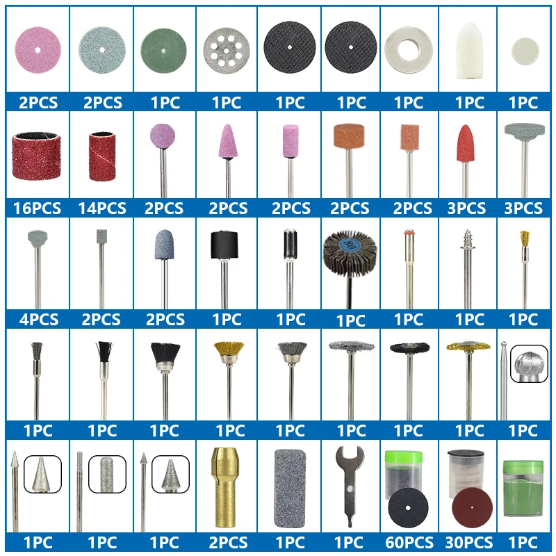 Meuleuse,Mini perceuse électrique,Kit de 179 pièces,outil rotatif ...