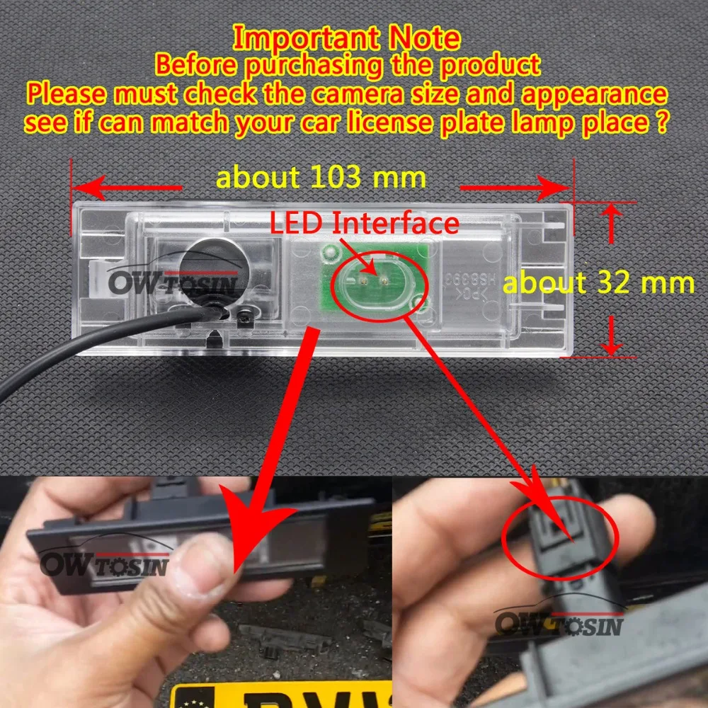 Caméra de recul,caméra de recul HD 1280x720 Fisheye, pour MINI Cooper ...