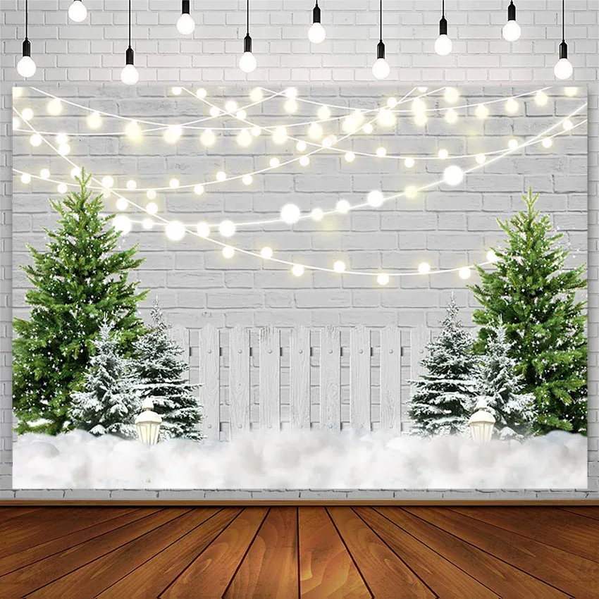 White String Lights Background