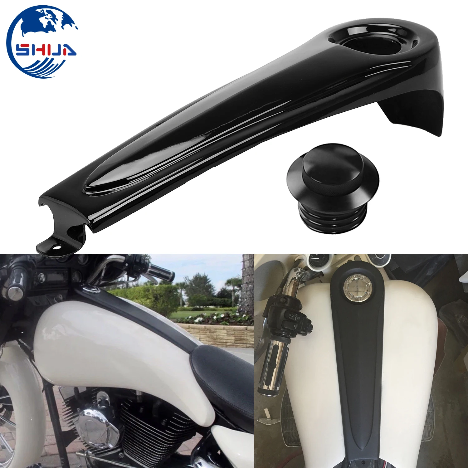 For Harley 1986 2007 Touring Electra Ultra Street Road Glide Black ...