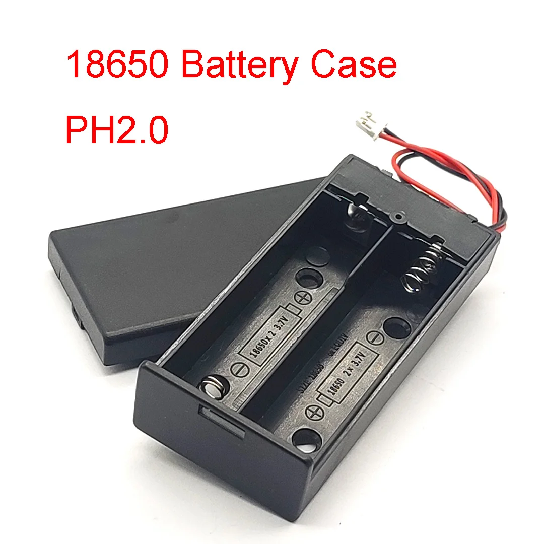 New 18650 Battery Case 3.7V For 2x18650 Batteries Holder 18650 Battery ...