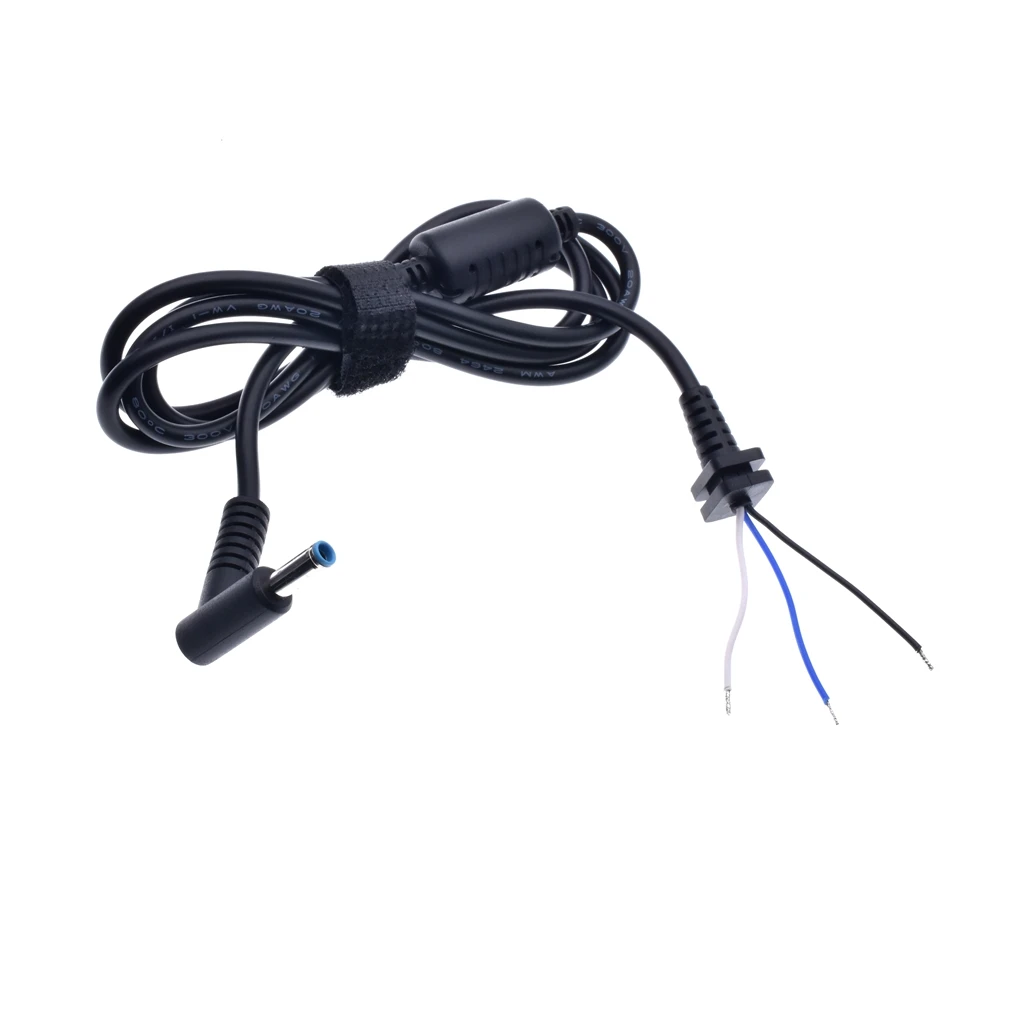 4.5x3.0 DC Power Charger Plug Cable blue Connector with pin for hp ...