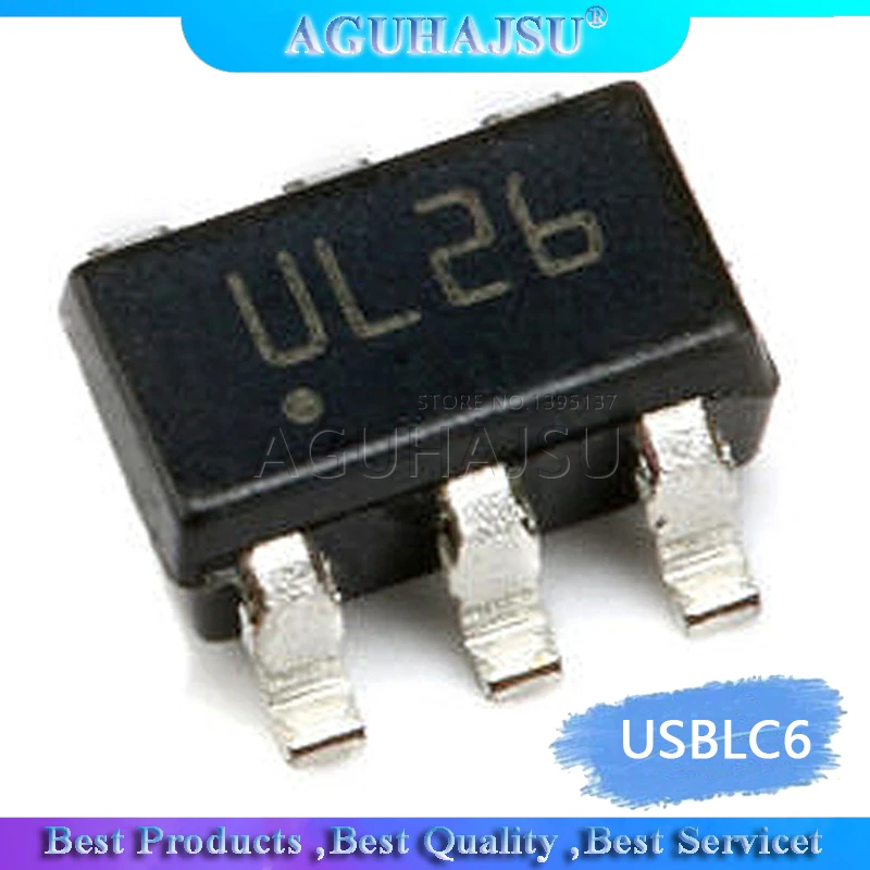 20pcs/lot Usblc6-2sc6 Sot23-6 Usblc6 Ul26 Ic Best Quality - Integrated Circuits - AliExpress