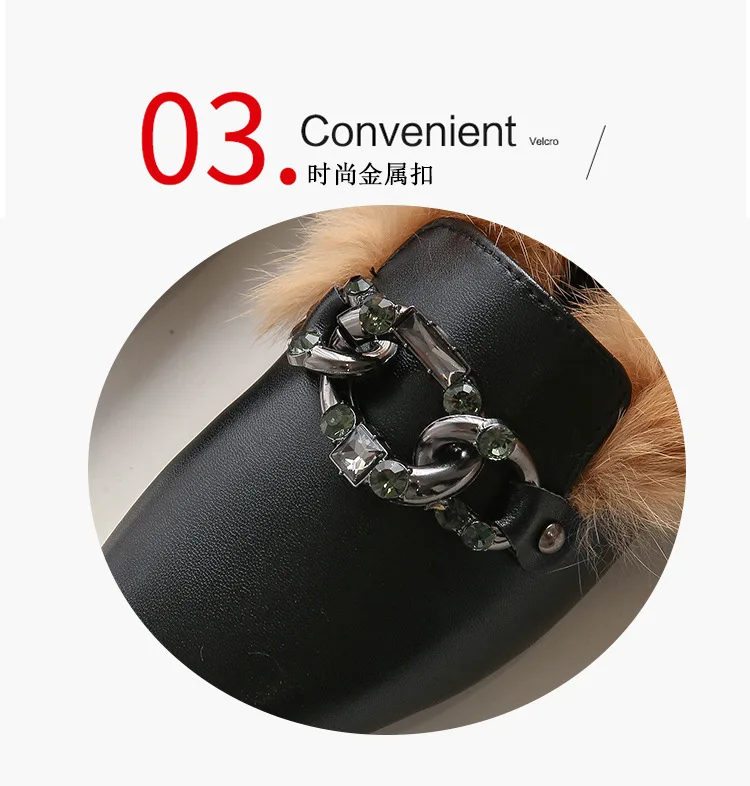 Женские лоферы на плоской подошве с кроличьим мехом; обувь с квадратным ...