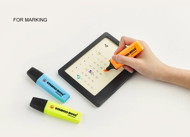 Surligneur,Blue--STABILO Mini Stylo Fluorescent Coloré, Surligneurs de ...