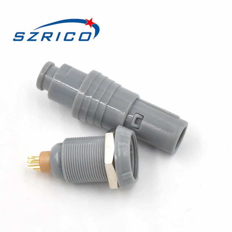 M10 Automotive Plastic Medical Wire Quick Power Push Pull Connector 3 ...