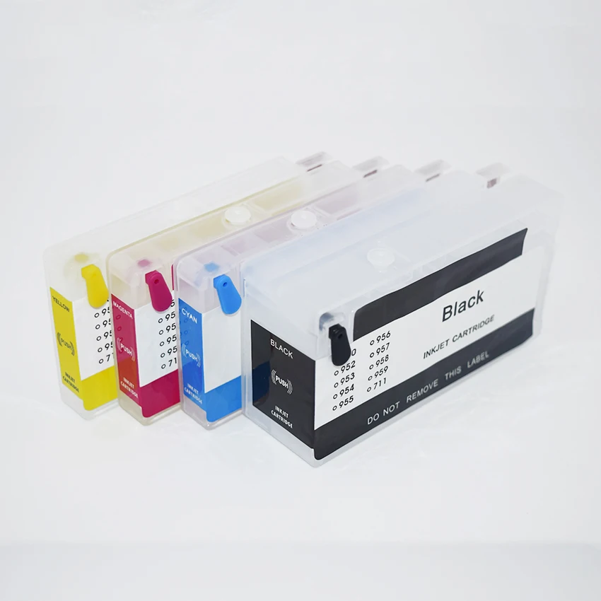 BOMA TEAM H711 HP711XL 711 711XL Refillable Ink Cartridge With Auto ...