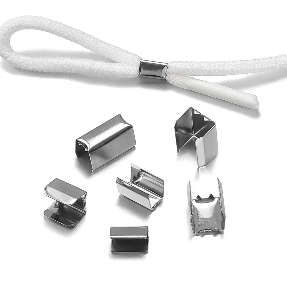 100-Pcs-5X10-Mm-Metalen-Vierkante-Lederen-Koord-Krimpen-End-Caps-String ...