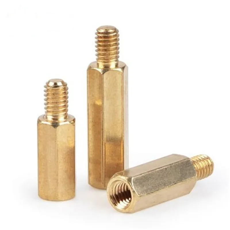 M3 Single Head Hexagonal Copper Column Screws Combination Brass Bolts ...